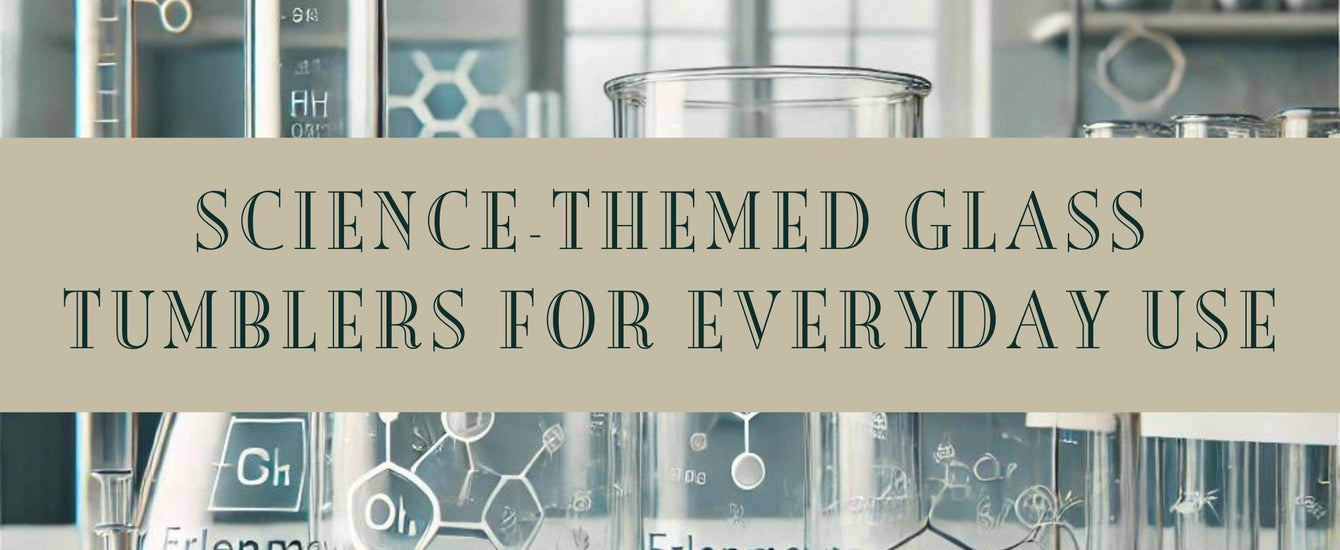 Science-Themed Glass Tumblers for Everyday Use: Unique Drinkware for E ...