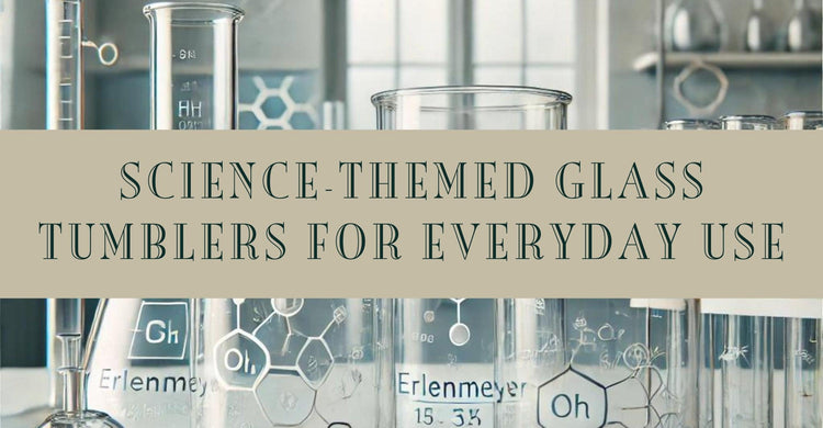 Science-Themed Glass Tumblers for Everyday Use: Unique Drinkware for E ...